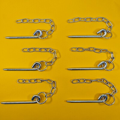 Round Cotter Pin & Chain 137 x 9.5mm Trailers Tail Gate Horseboxes ...