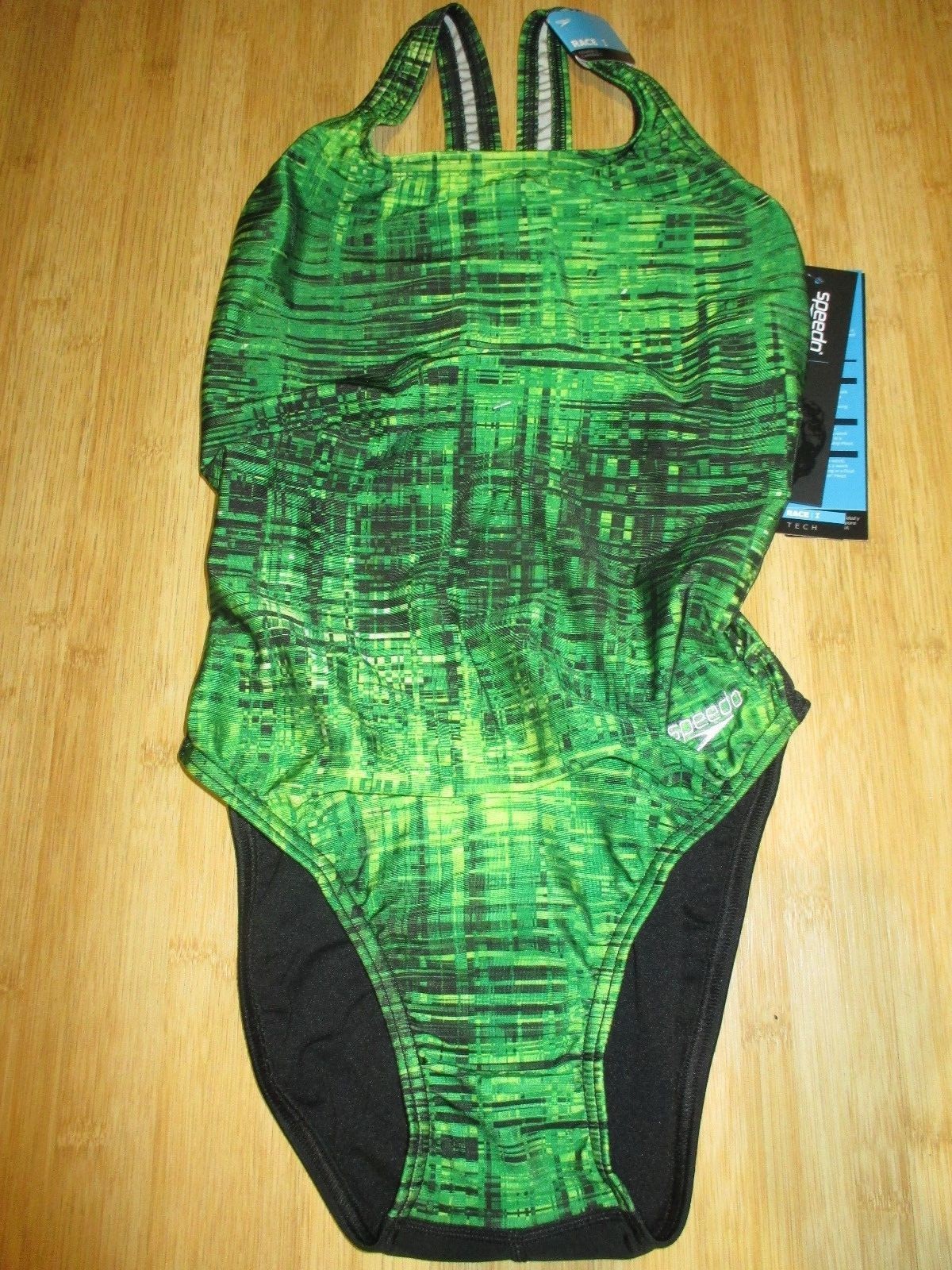 NEW Speedo Size 2 28 ATHLETIC Swimsuit RACING Kelly Green $48 Retail | eBay