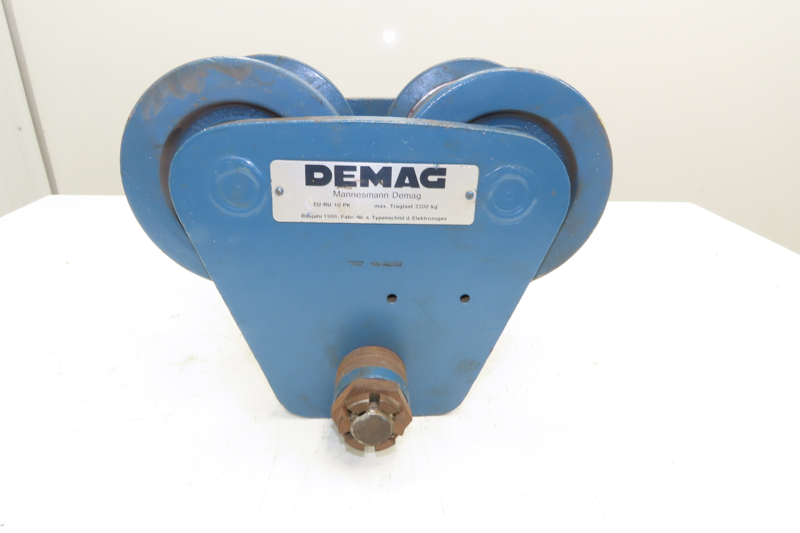 Demag EU-RU 10 PK Hoist Push Trolley 2200 Kg 4800 Lb 3-5/8" Beam | eBay