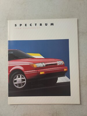 vintage 1988 Chevrolet Spectrum Turbo Hatchback Fold Out Red Brochure 9 ...