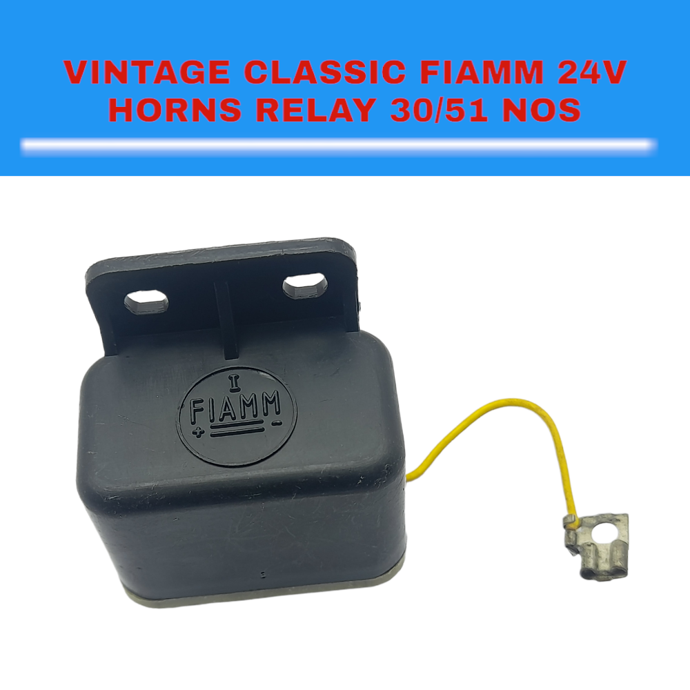 Fiamm Vintage Classic 24V Horns Relay 30/51 NOS Made In Italy | eBay