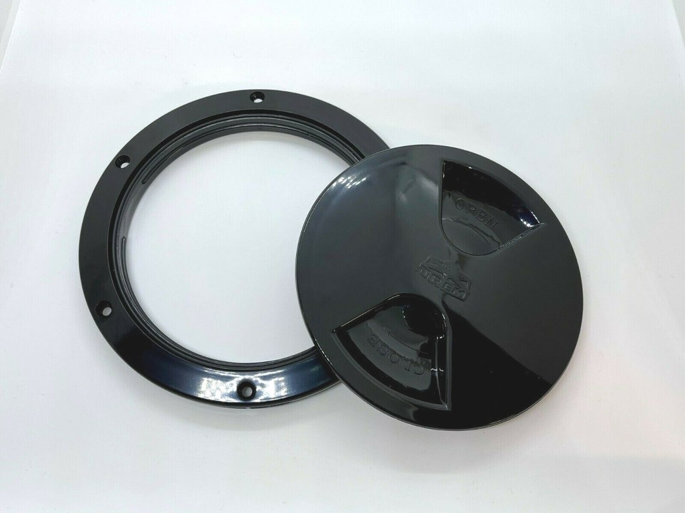 Trem Round 205mm 8" Black Boat Inspection Access Hatch with Removable ...