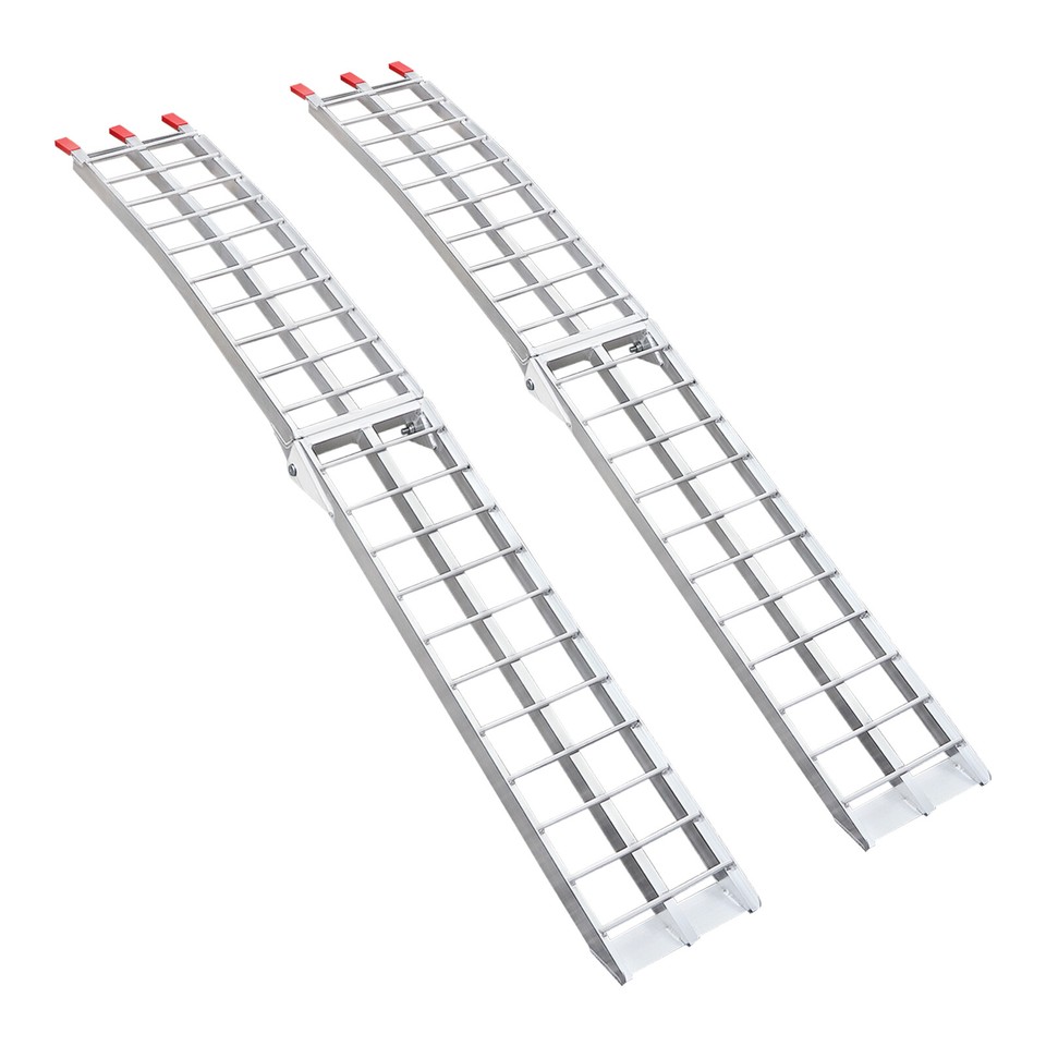 2PCS 12"x89" Aluminum Loading Trailer Ramps For Motorcycle ATV/UTV ...