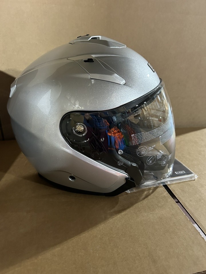 LEM Quick Dot Motorcycle Helmet Silver M Medium | eBay
