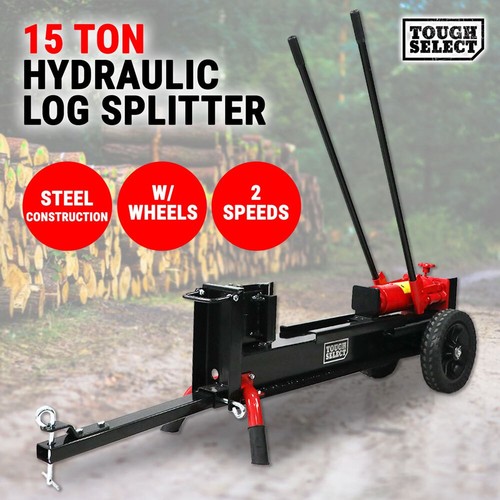 Log Splitter Manual 15 Ton Hydraulic Firewood Wood Cutter Splits Logs ...