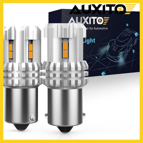 1156 LED 7506 Amber Turn Power Bulbs Ligh Yellow Blinker Signal ...