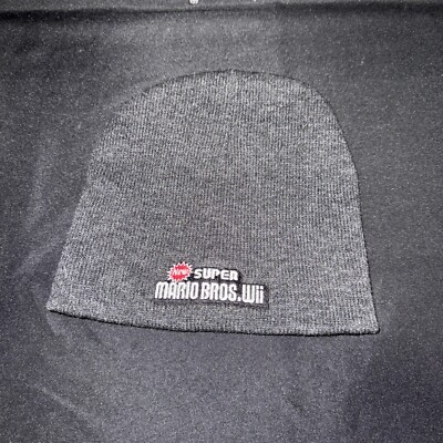 Super Mario Bros. Nintendo Wii Beanie Sock-Cap Hat Promo | eBay