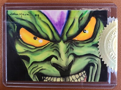 Green Goblin Marvel Spider-Man Archives Case Incentive Sketch Card by ...