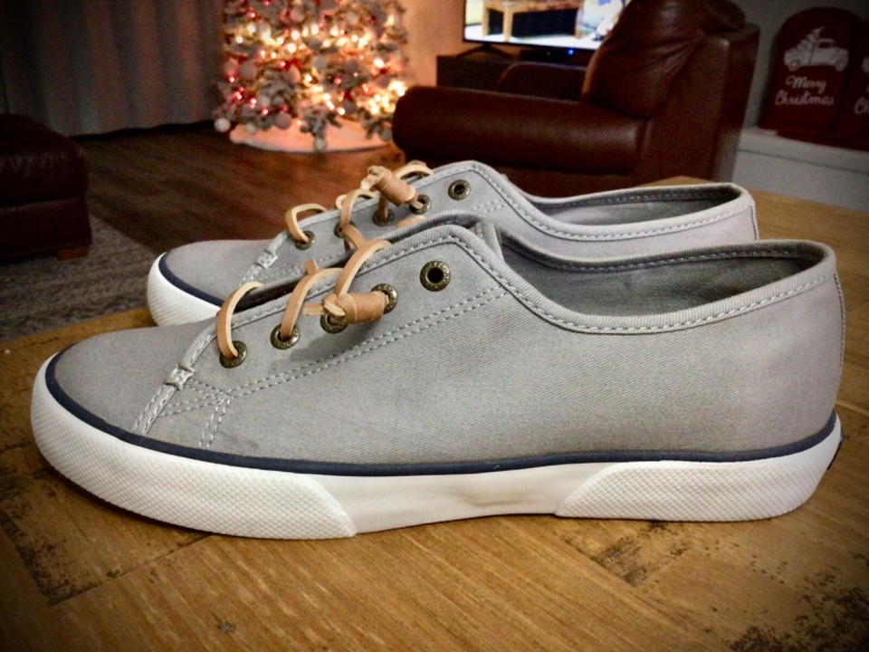 WOMENS SPERRY TOP-SIDER PIER VIEW CORE GREY SHOES W/MEMORY FOAM ...