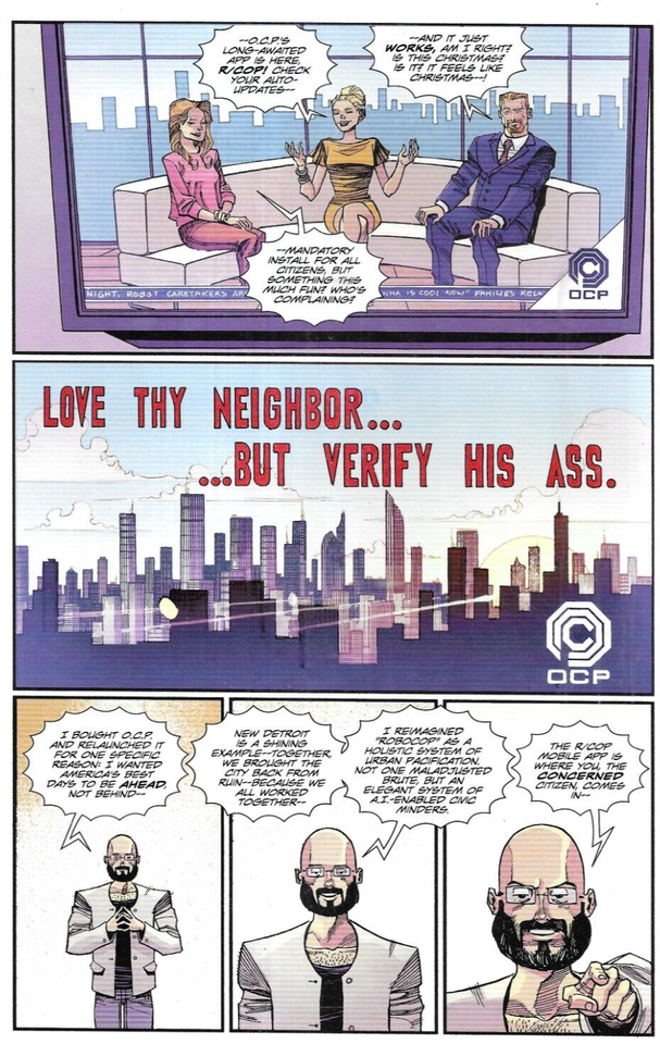 Robocop Comic 1 Citizens Arrest First Print Cover B Rubin Variant 2018 Wood Boom | eBay