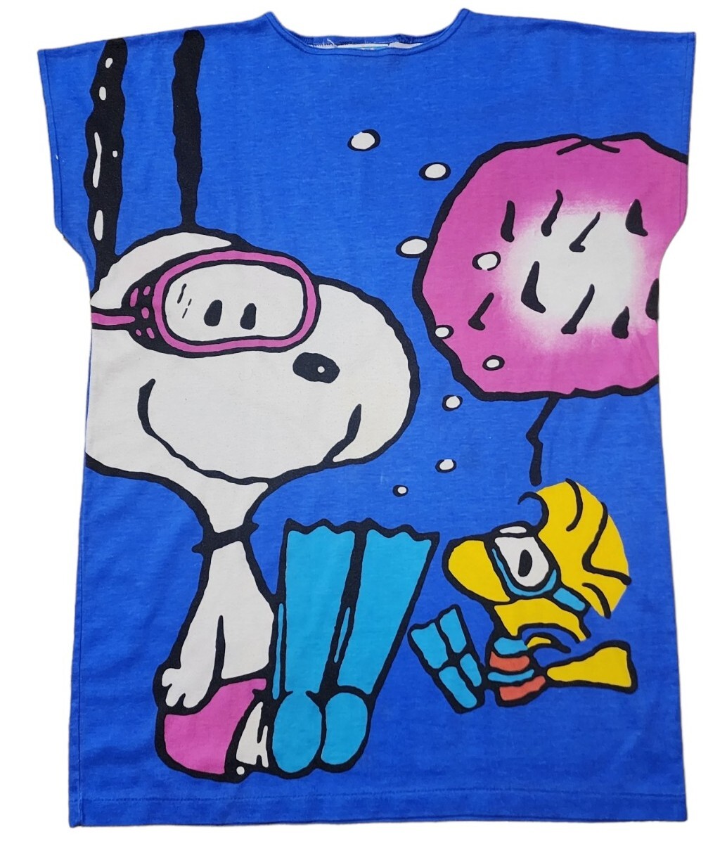 Snoopy 1965 Vintage Blue Single Stitch Unisex Size Me… - Gem