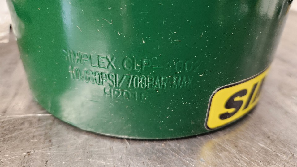 NEW Enerpac Simplex CLP1002 CLP-1002 100-Ton Pancake Locknut Hydraulic ...