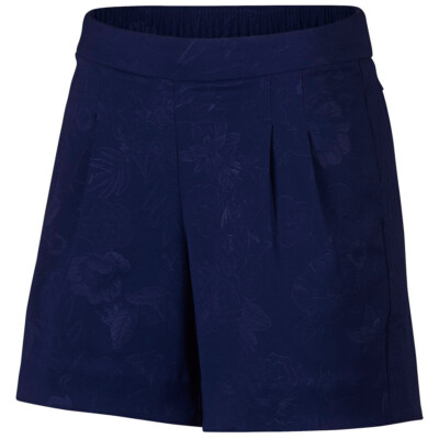 Nike Women's Dri Fit Dry UV 40 Floral Emboss Pleated 6" Golf Shorts $75 ...