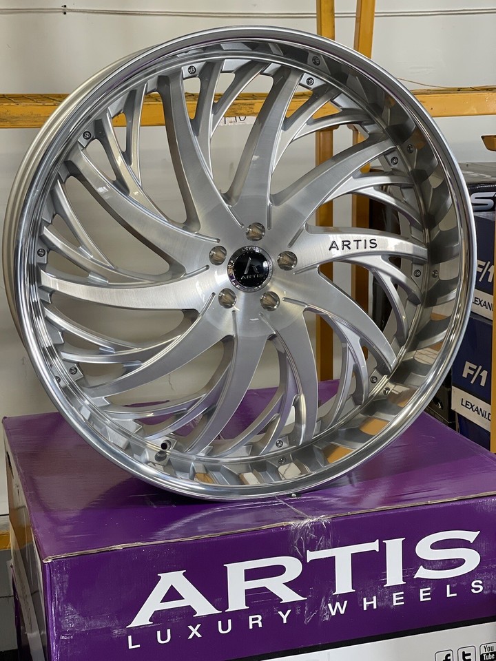 28 Lexani Artis Decatur Brushed Silver 5x120.65 | 9.5 | Aluminum ...