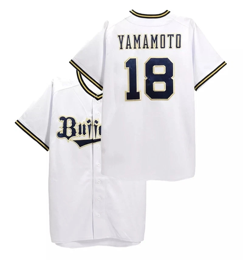 Yamamoto 18 Team Japan Baseball Jersey Youth Men Stitched Navy White Custom Name | eBay