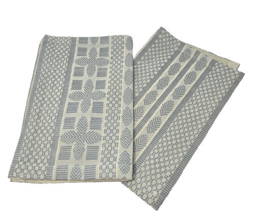 Food Network Woven Placemats Cotton Blue Cream Geometric Stripe #73277 15x19 400720363322| eBay