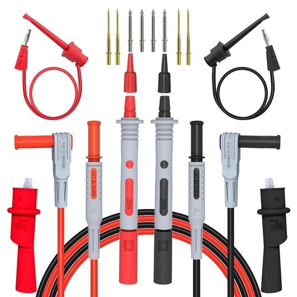 Electrical Test Leads with Replaceable Probes for Use with For ...