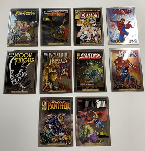 2024 Marvel Masterpieces ‘92 Platinum Fantastic Covers Complete Set (10 ...