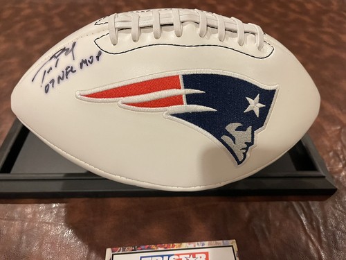 TOM BRADY New England Patriots signed “07 NFL MVP” football Tristar COA ...