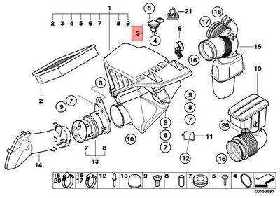 Genuine BMW Temperature Sensor Intake Air E60 E61 E63 E64 E90 ...