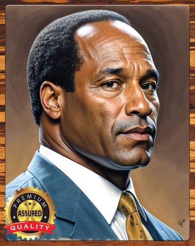 O. J. Simpson - The Juice - Sketch Painting - Metal Sign 11 x 14 | eBay
