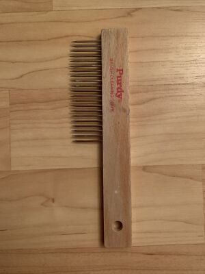 Purdy 140068010 Brush Cleaning Comb vintage wood | eBay