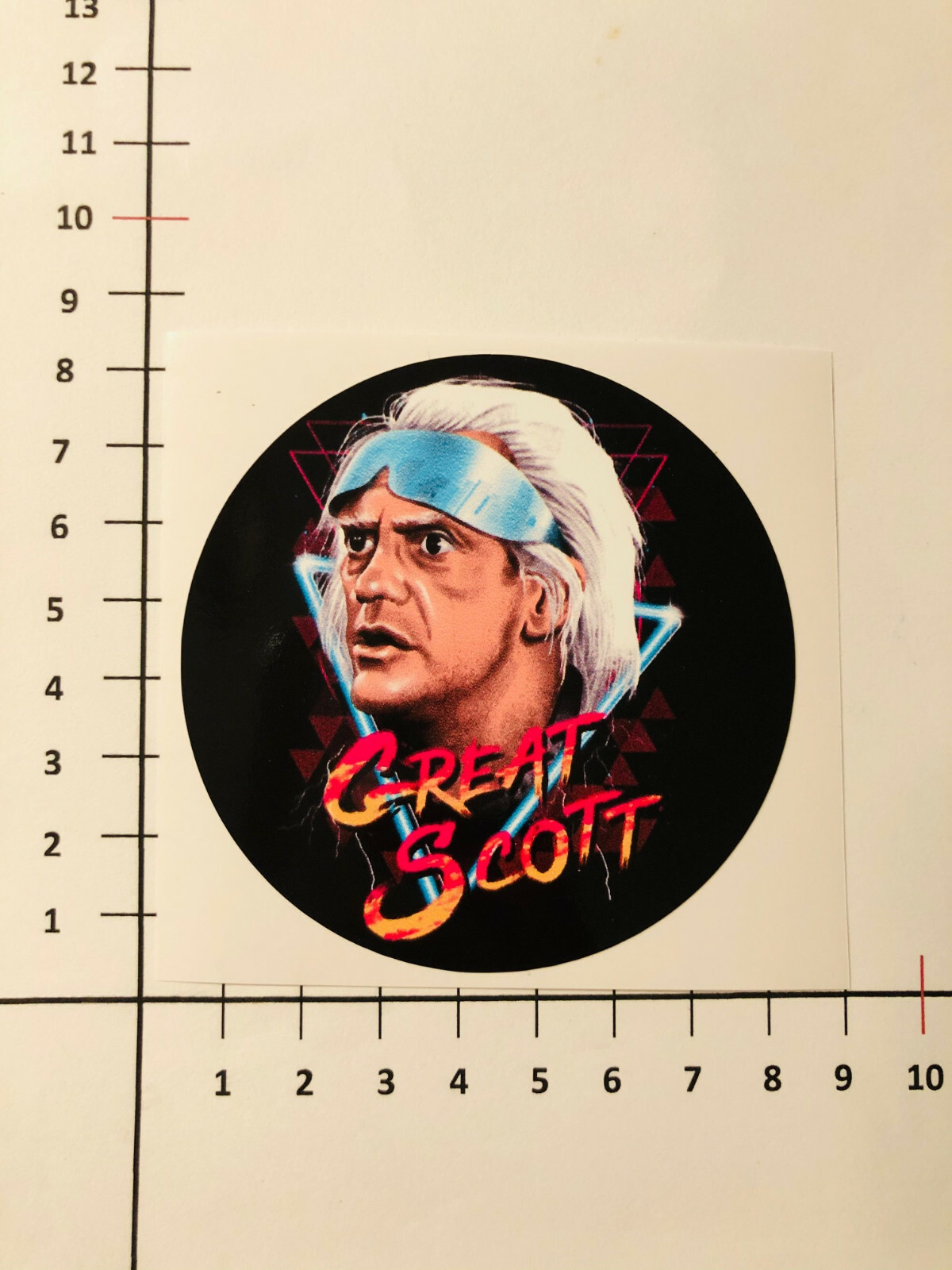 Great Scott Sticker Doc Brown Back IN Die Future Decal Mi456 | eBay ...