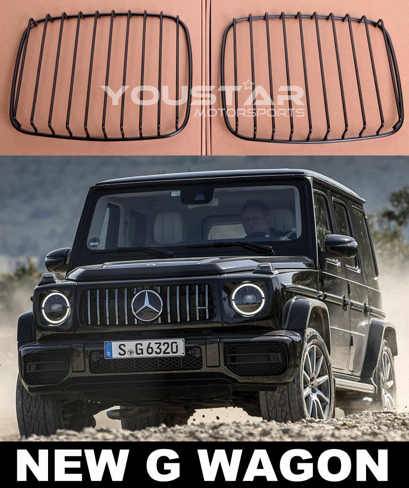 US STOCK x2 Headlight Guard Grills for Mercedes 19+ W463 G Class G550 ...