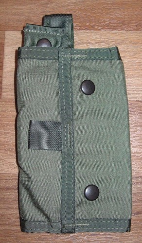 Paraclete 12 rd shotgun shell pouch elastic loop smoke green MOLLE pull ...