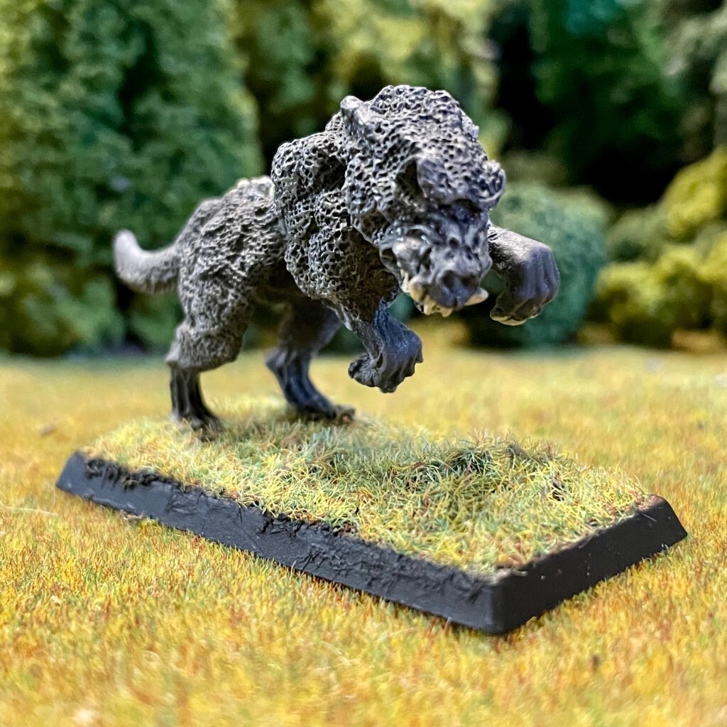 Dire Wolves Pack Leader 1 Painted Miniature Vampire Counts | eBay