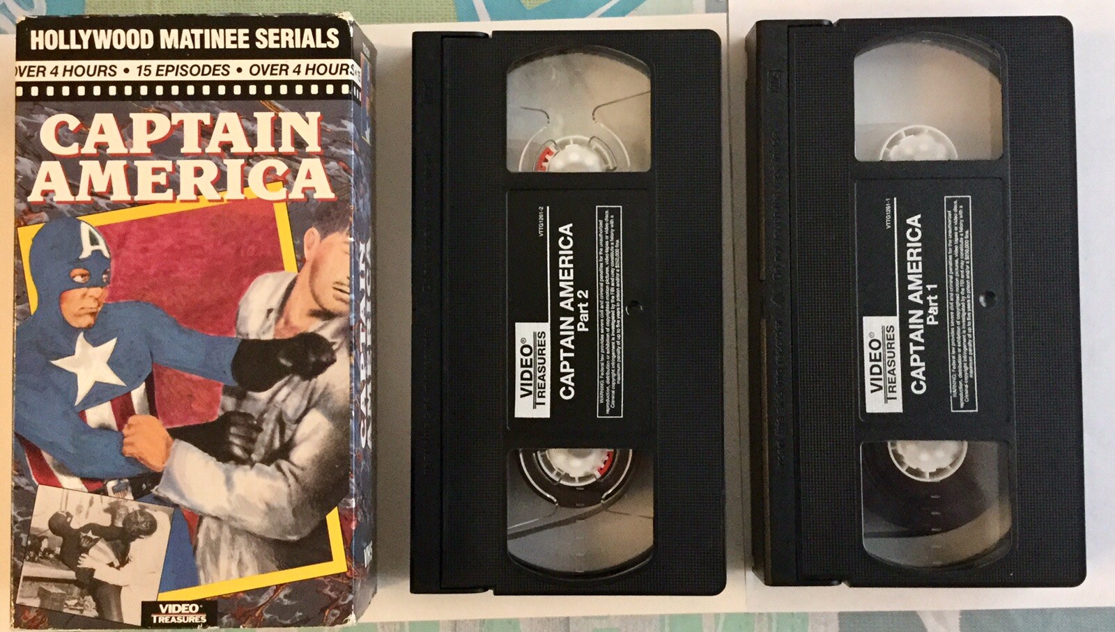 Vtg. 1993 Captain America: Hollywood Matinee Serials on VHS, 15 Episode ...