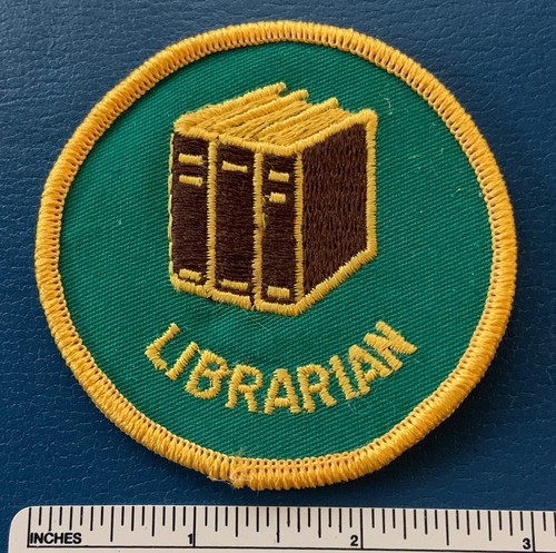 NOS LIBRARIAN Boy Scout Position Badge PATCH BSA Uniform Badge Scouting ...