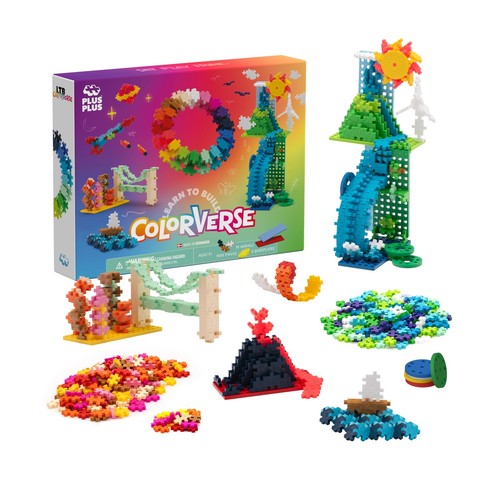 Plus Plus Building Blocks Toy - Learn to Build Colorverse, Includes ...