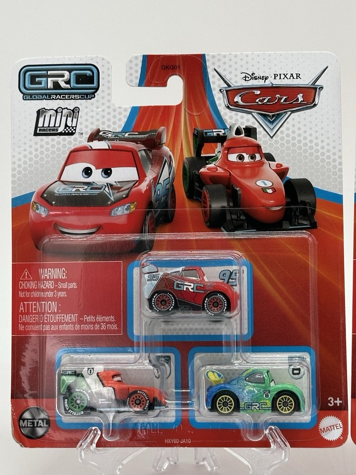 Lot Of 3 Disney Pixar Cars 3 Pack Mini Racers GRC Global Racer Cup ...