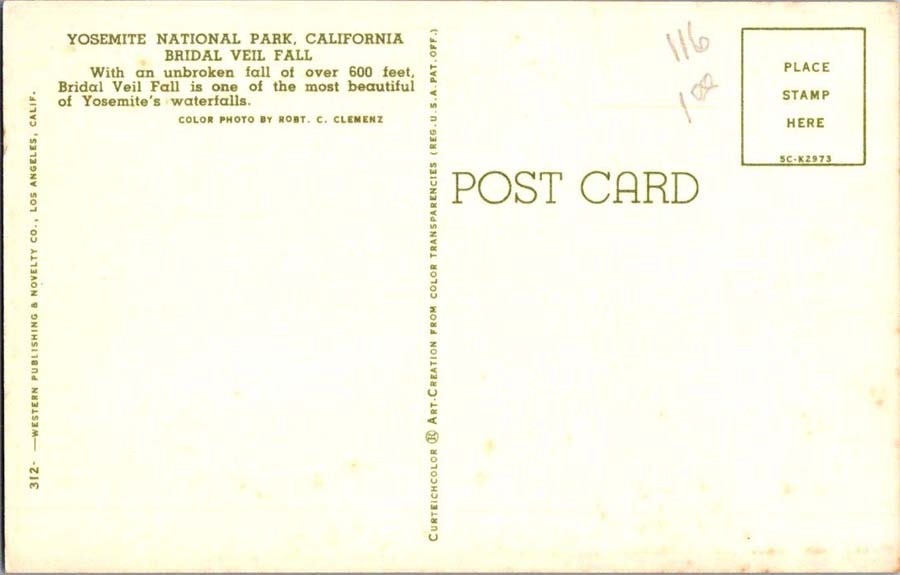 Near Modesto & Stockton California CA : YOSEMITE NATIONAL PARK d/13 ...