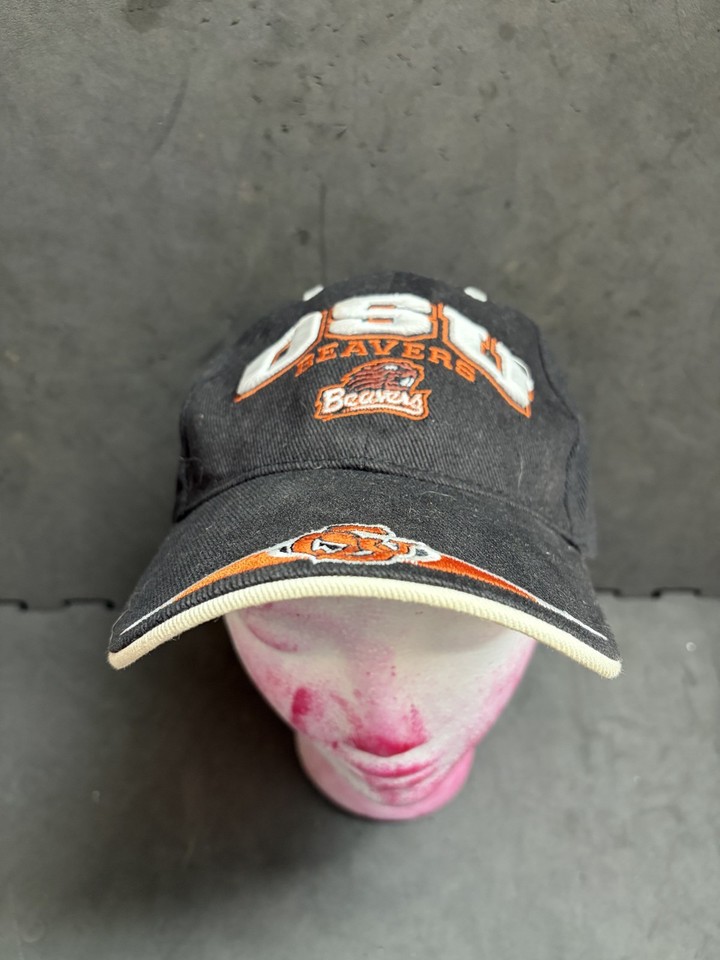 Vintage OSU Beavers Black Baseball Cap Collegiate Licensed T.E.I. One ...