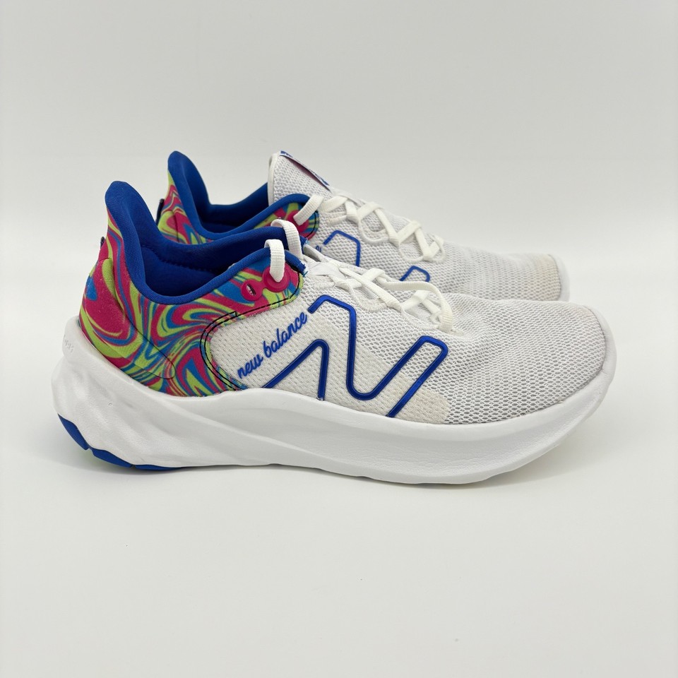 New Balance Fresh Foam Roav v2 Women’s Size 8 White/Blue Multicolor ...