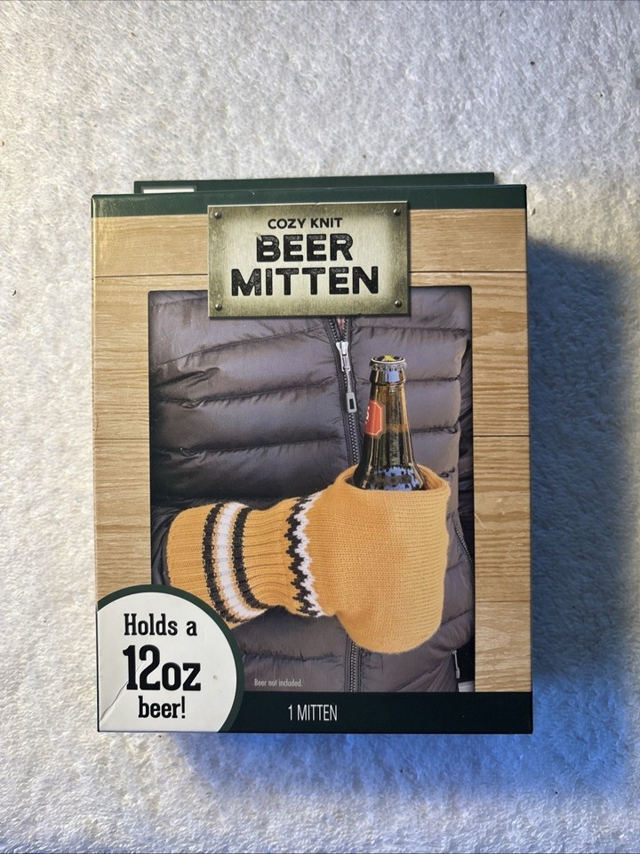 Green Bay Packers COZY KNIT BEER MITTEN Novelty Gag Gift/Party Fun NEW ...