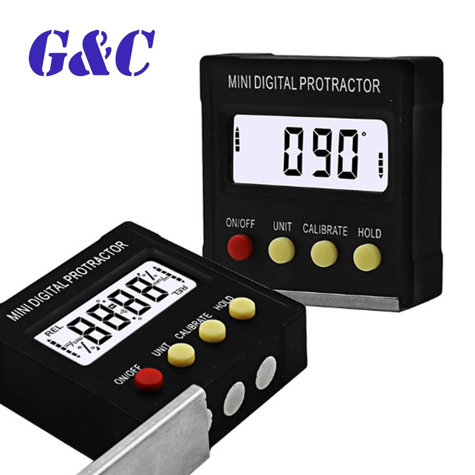 Mini Digital Protractor Gauge Level Angle Finder Inclinometer Magnet | eBay
