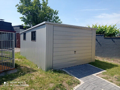 3x6m Blechgarage Fertiggarage Stahlgarage Metall XXL Garage Freie ...