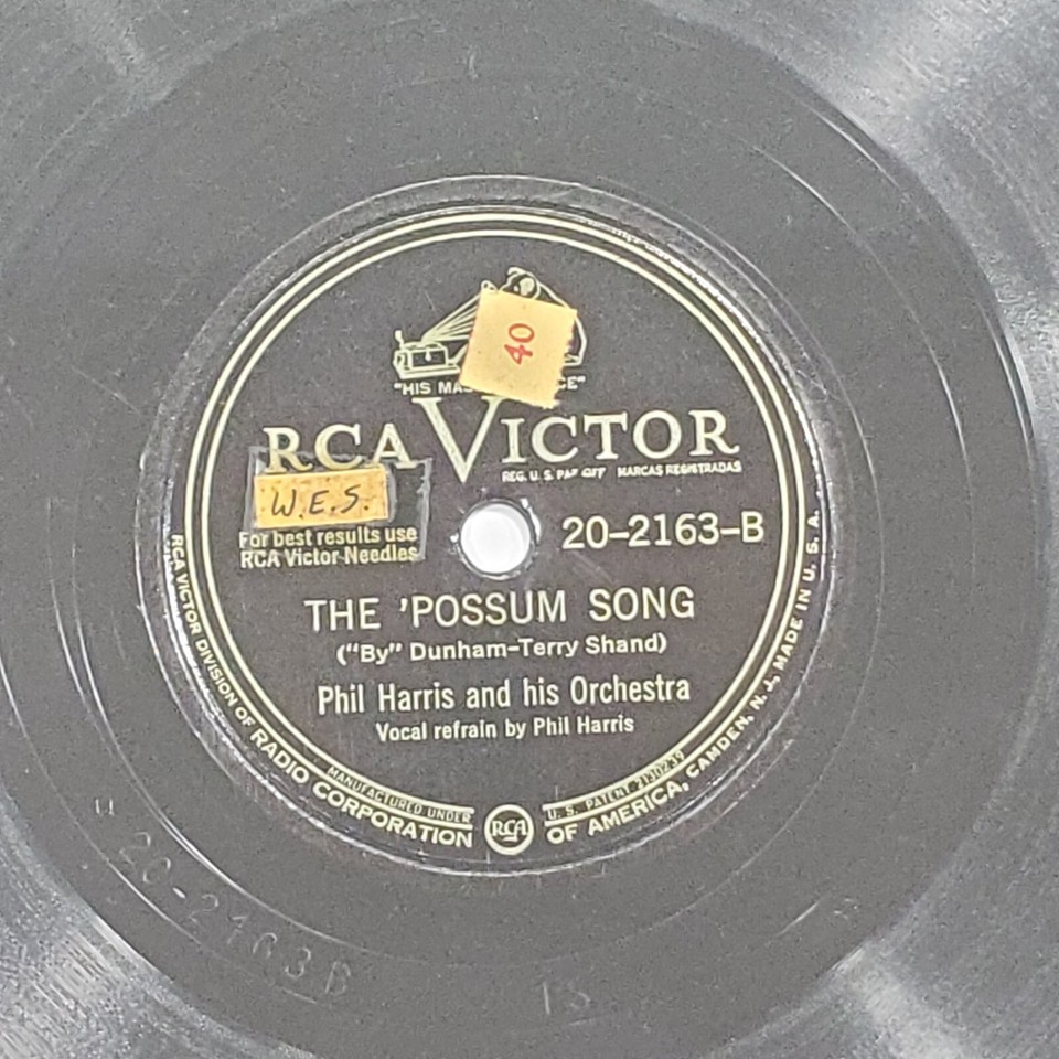 1947 Phil Harris A Good Day & Possum Song 10 inch RCA VICTOR 20-2163 ...