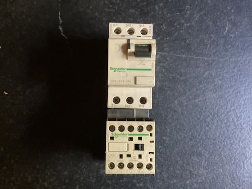 SCHNEIDER ELECTRIC GV2-LE16 BREAKER 3POLE W/ LC1K12 CONTACTOR | eBay
