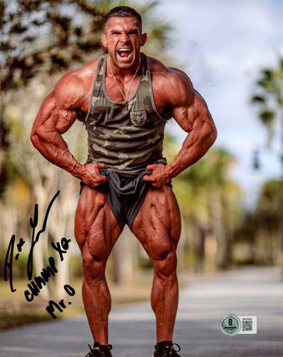 DEREK LUNSFORD SIGNED 8x10 PHOTO BODYBUILDING LEGEND MR. OLYMPIA ...