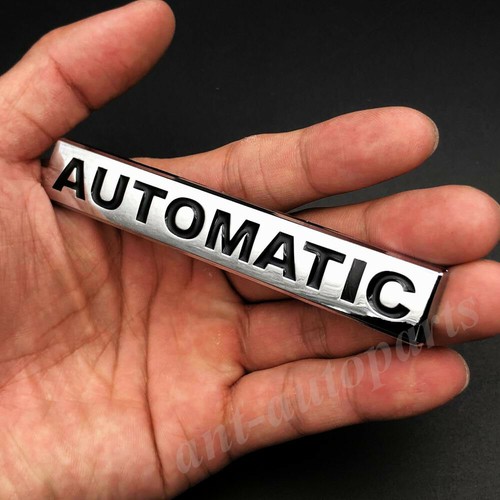 Metal Polished Chrome Automatic Car Trunk Fender Emblem Badge Decals ...