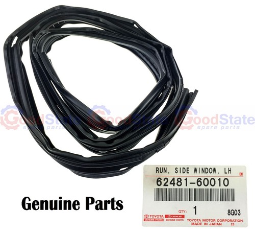 Genuine Toyota LandCruiser VDJ78 HZJ78 HDJ78 Rear LH Window Run Rubber ...
