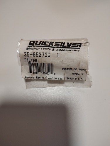 Genuine OEM Mercury Quicksilver 35-853733A 1 Fuel Filter Outboard Gas ...