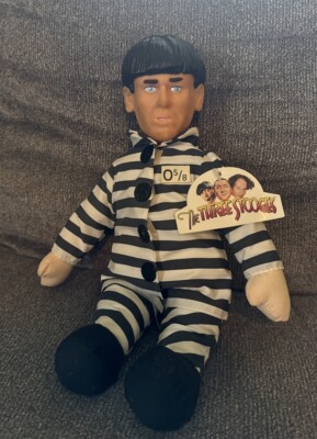 Play By Play 1999 Three Stooges Moe Prison Jail Plush Stuffed Doll 10 ...
