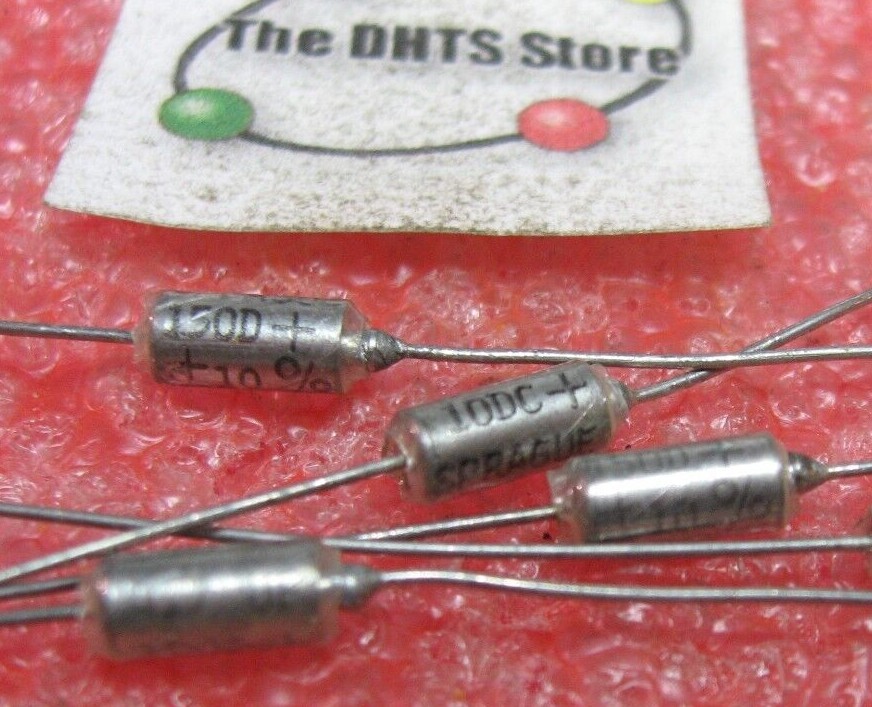 Tantalum Axial Capacitor 4.7uF 10% 10V Sprague 4u7 - NOS Qty 5 | eBay