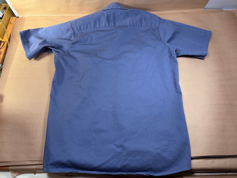 Vntg Red Kap 1923 Mens L Large Work Shirt Blue Short Sleeve Button Down ...