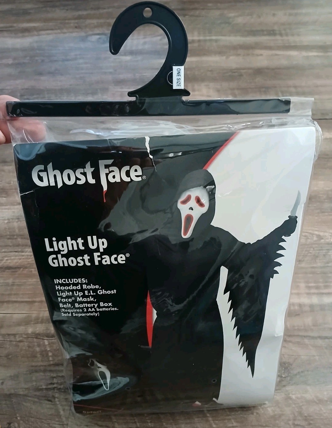 Spirit Halloween Light Up Ghost Face Adult OS Costume… - Gem
